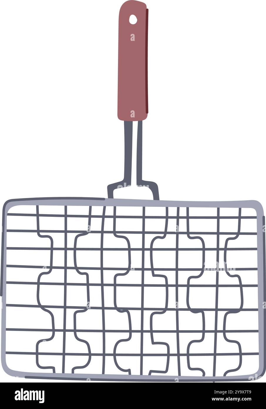 Portable grill rack cartoon hi-res stock photography and images - Alamy