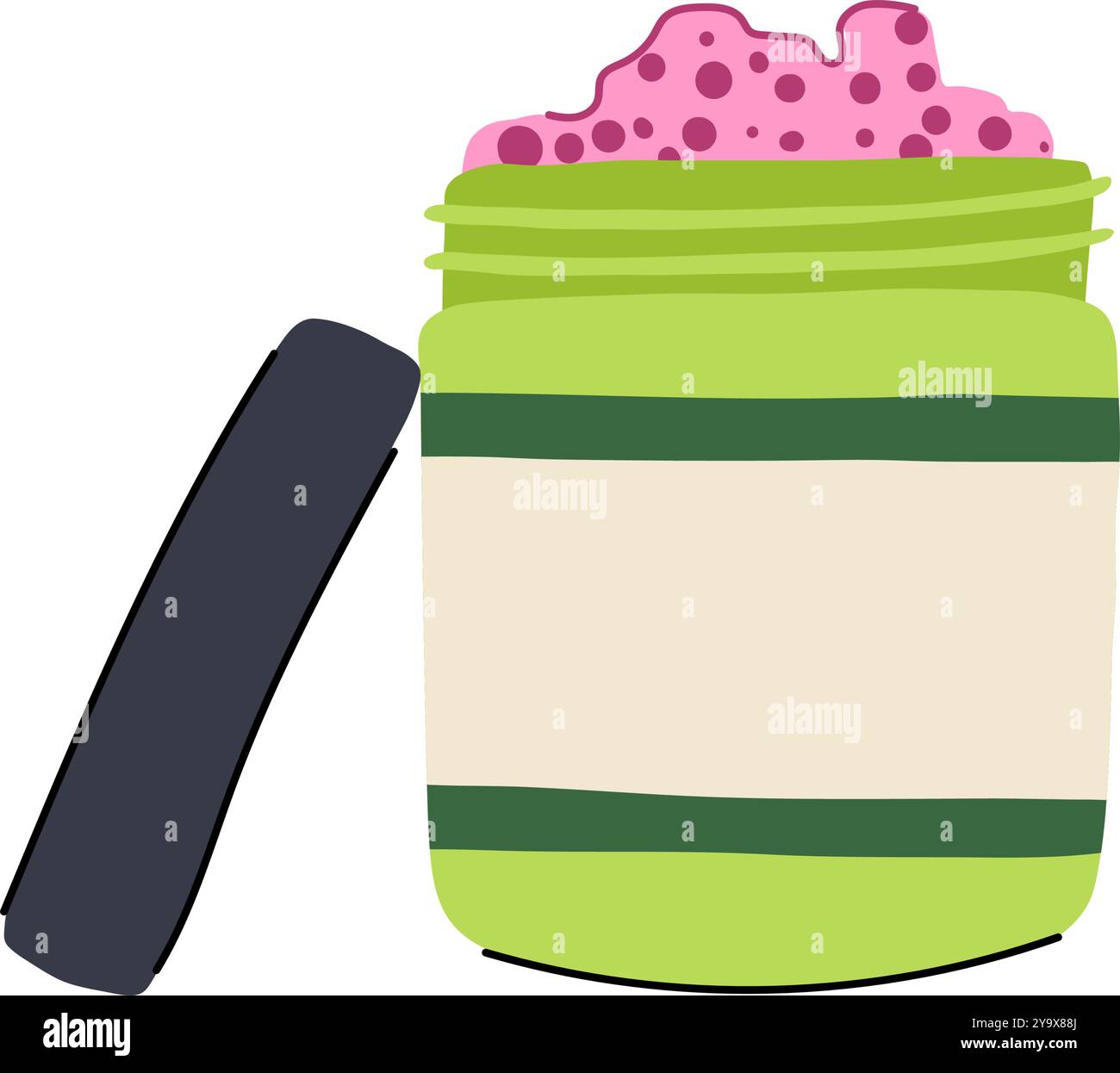 smooth exfoliating scrub cartoon vector illustration Stock Vector Image ...
