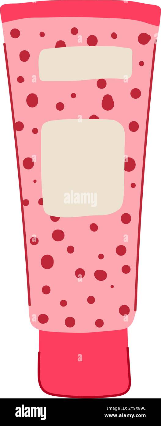 skincare exfoliating scrub cartoon vector illustration Stock Vector ...