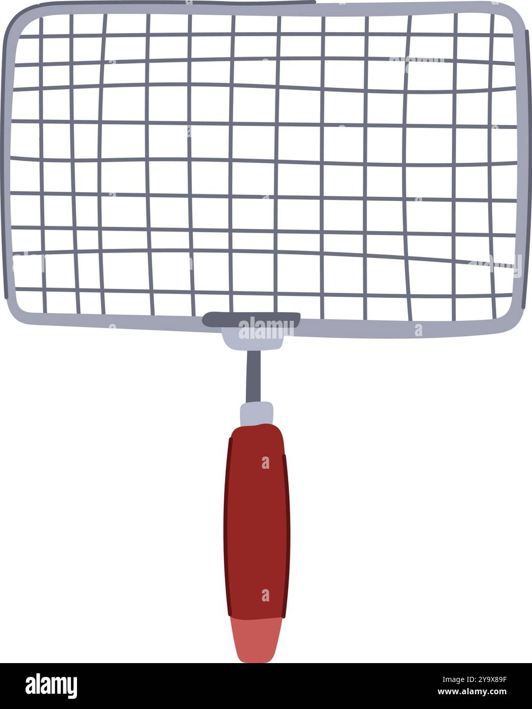 portable grill rack cartoon vector illustration Stock Vector Image ...