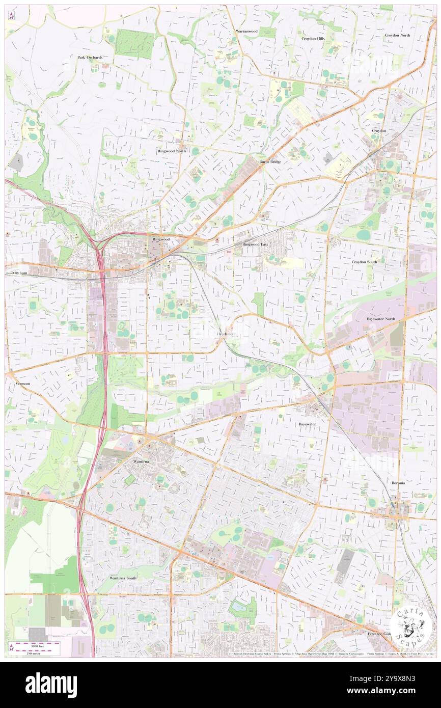 Map of maroondah Cut Out Stock Images & Pictures - Alamy