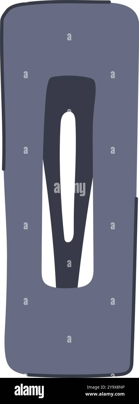 ponytail hair clip cartoon vector illustration Stock Vector Image & Art ...