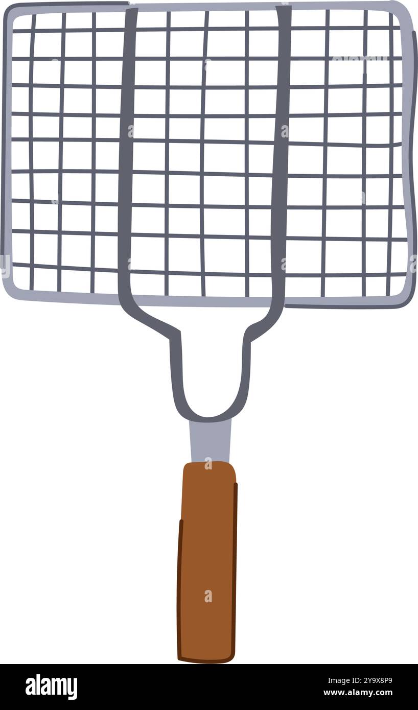 heat grill rack cartoon vector illustration Stock Vector Image & Art ...