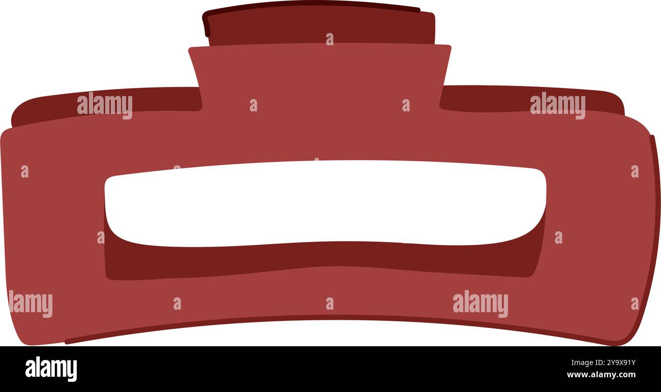 style hair clip cartoon vector illustration Stock Vector Image & Art ...