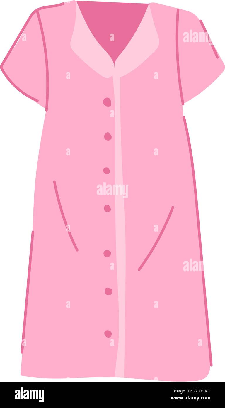 hygiene hospital gown patient cartoon vector illustration Stock Vector ...