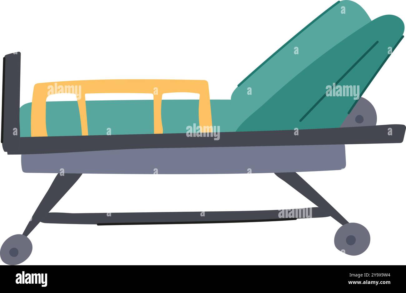 Hospital bed mobility bed Stock Vector Images - Alamy