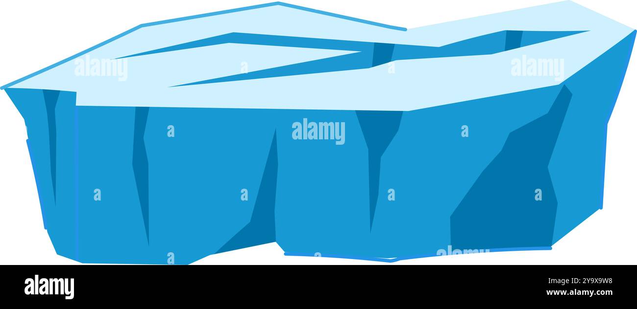 melt ice crack cartoon vector illustration Stock Vector Image & Art - Alamy