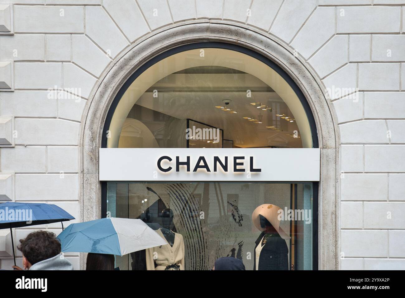 Chanel flagship store in piazza di Spagna, Rome, Italy. Asiatic ...