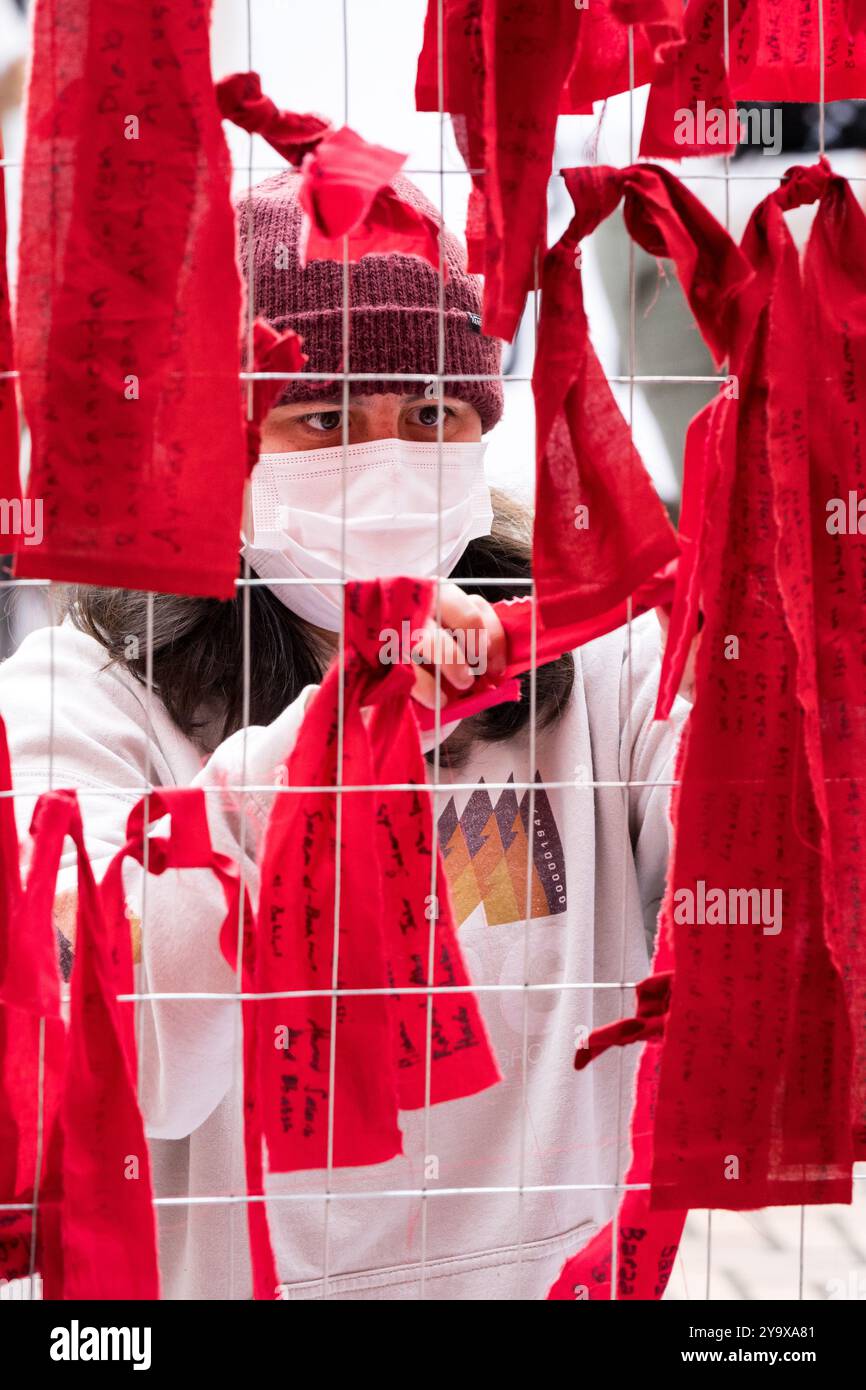 Seattle, USA. 11th Oct, 2024. Jewish Voice For Peace activists gather ...