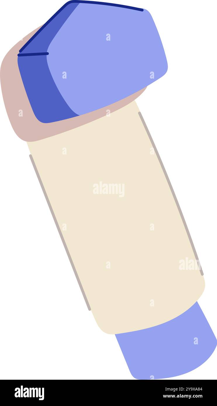 therapy inhaler portable cartoon vector illustration Stock Vector Image ...