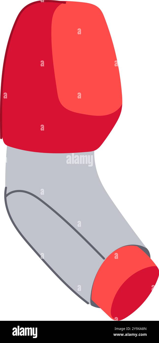 nebulizer inhaler portable cartoon vector illustration Stock Vector ...