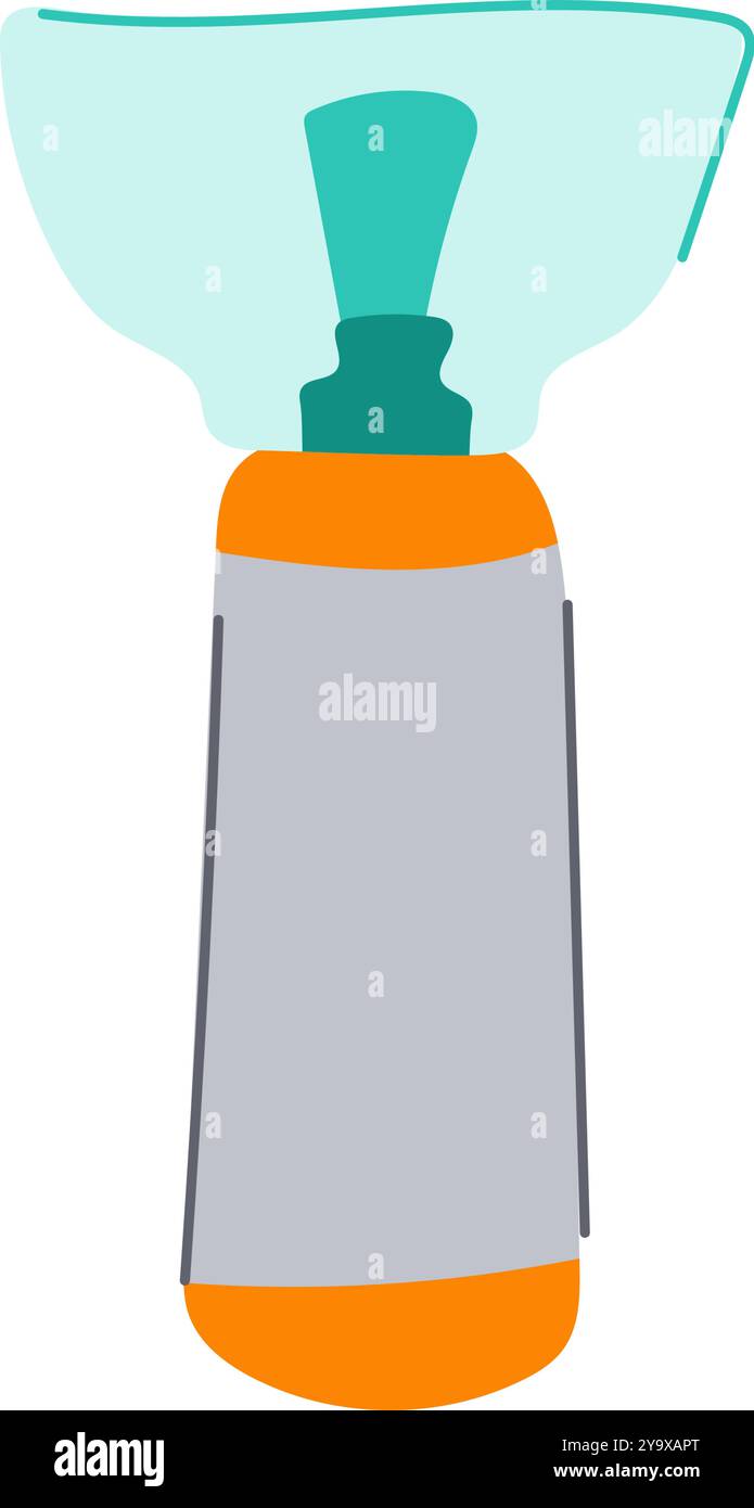 breathing inhaler portable cartoon vector illustration Stock Vector ...