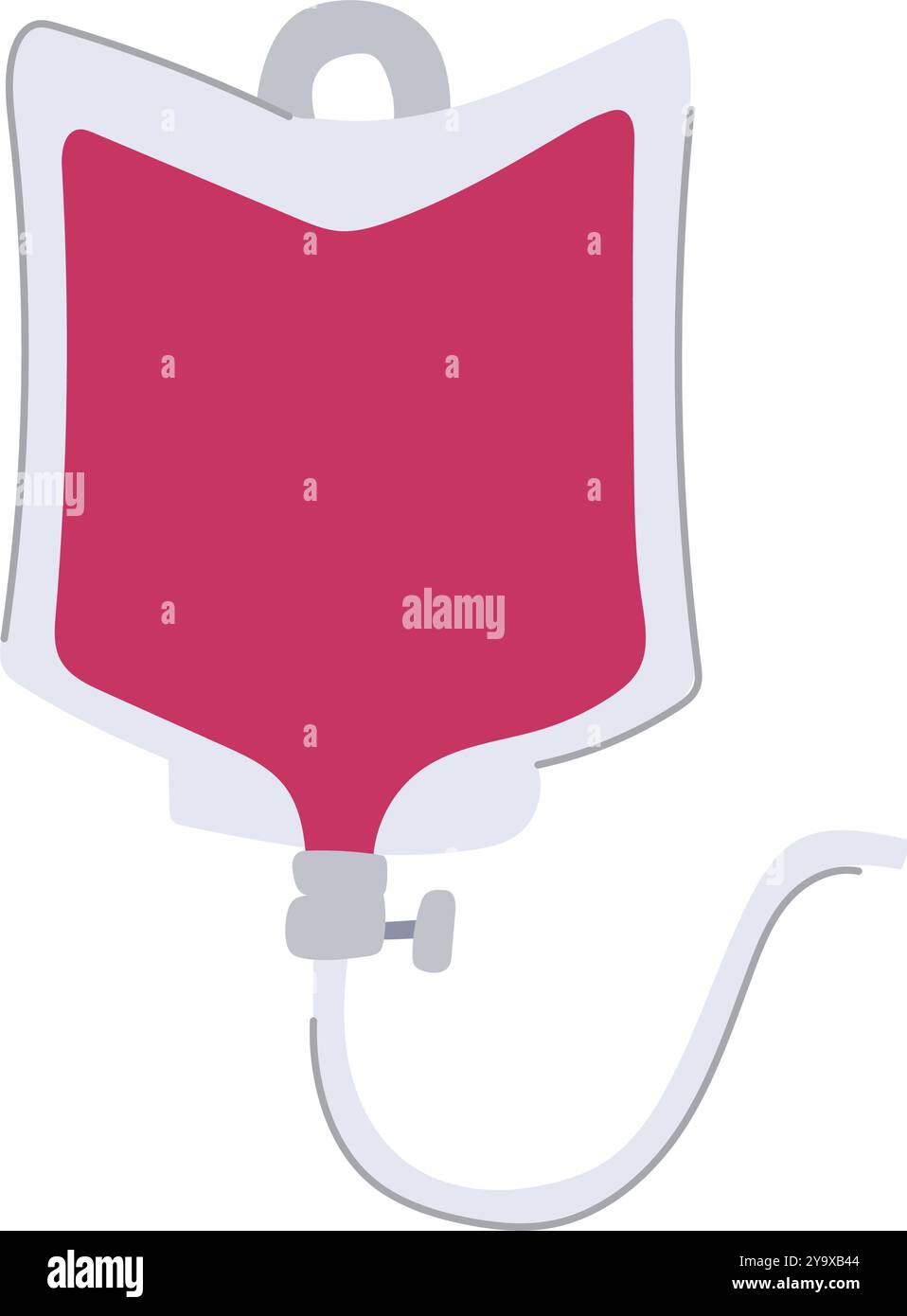 fluid iv drip bag cartoon vector illustration Stock Vector Image & Art ...