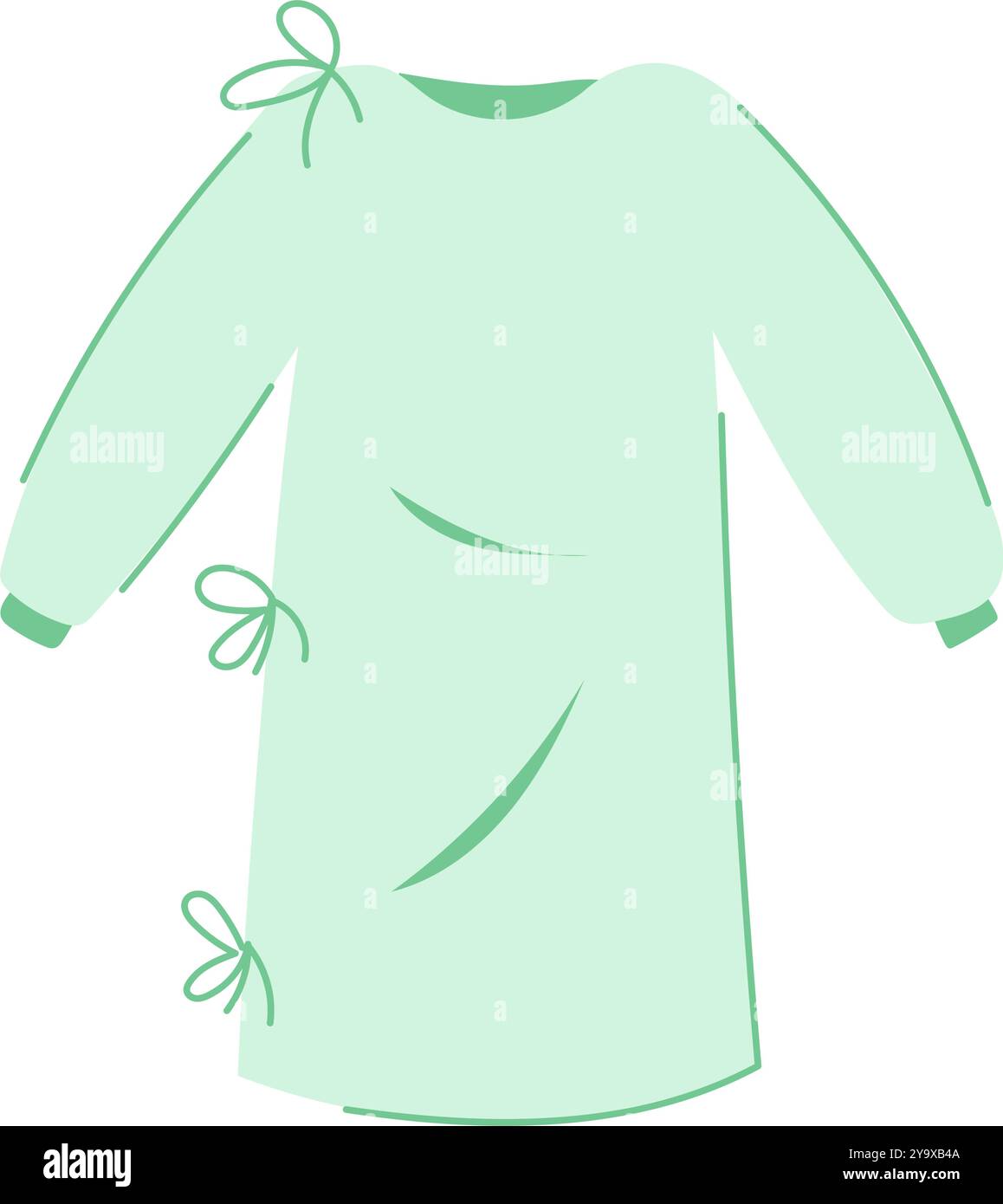 examination hospital gown patient cartoon vector illustration Stock ...
