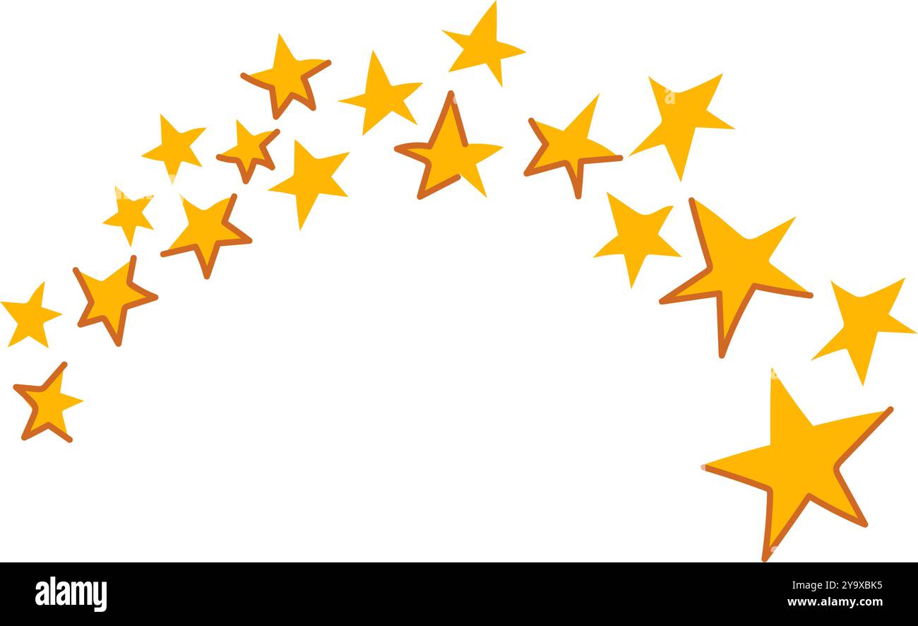 universe magic star arch cartoon vector illustration Stock Vector Image ...