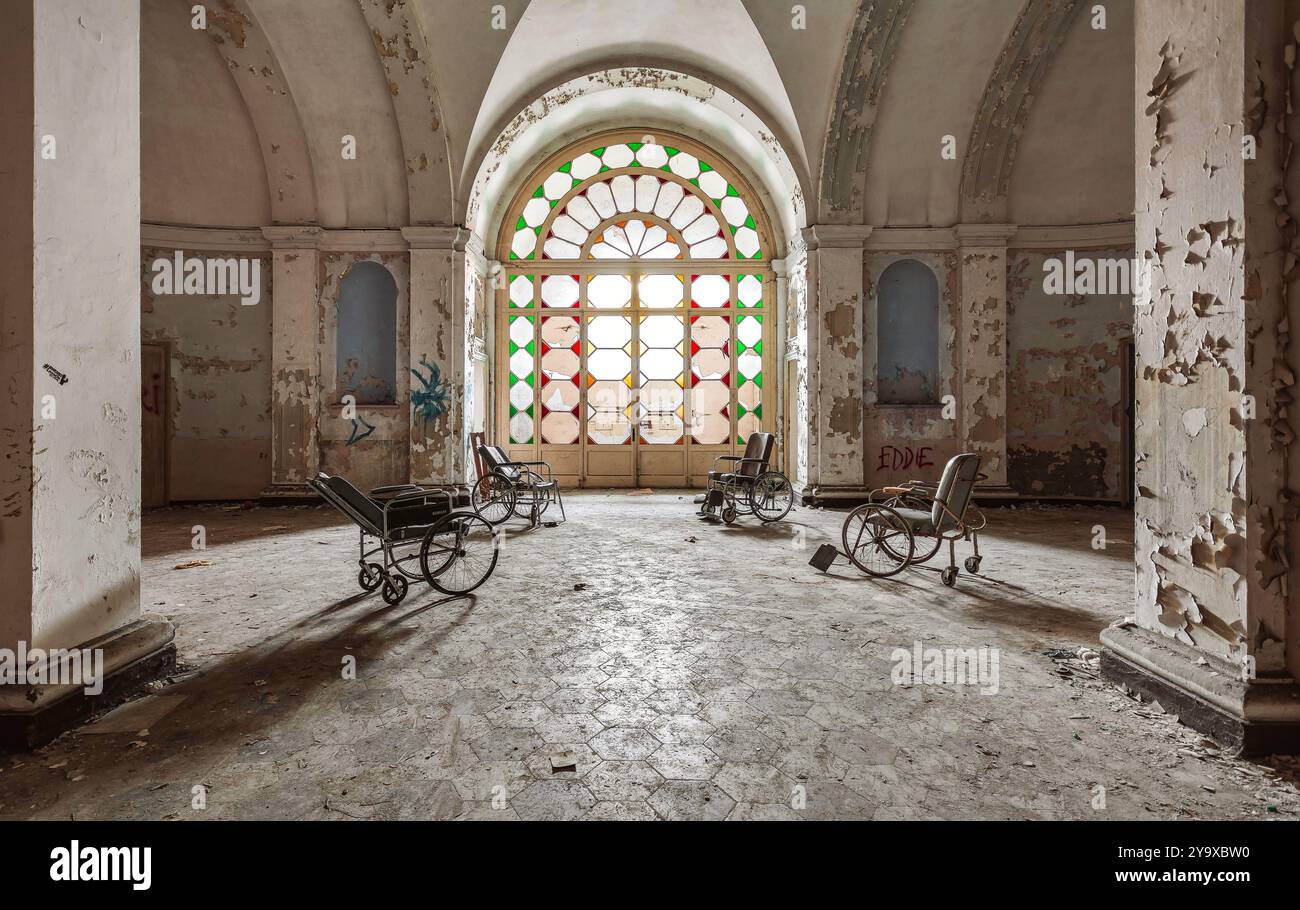 Abandoned manicomio ("asylum") in Northern Italy Stock Photo - Alamy