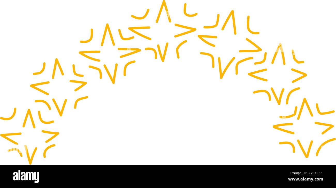 cosmos magic star arch cartoon vector illustration Stock Vector Image ...