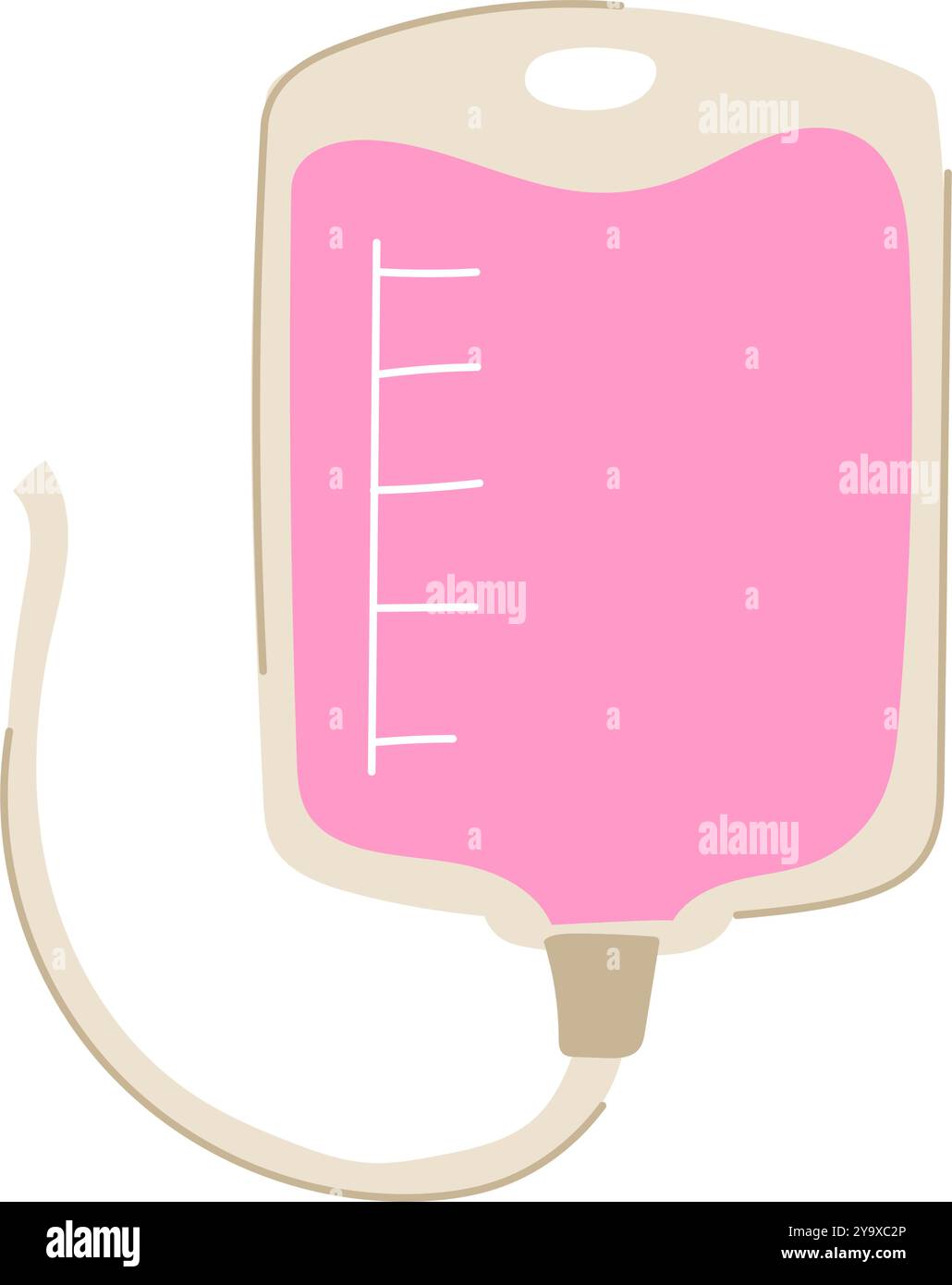 medical iv drip bag cartoon vector illustration Stock Vector Image ...