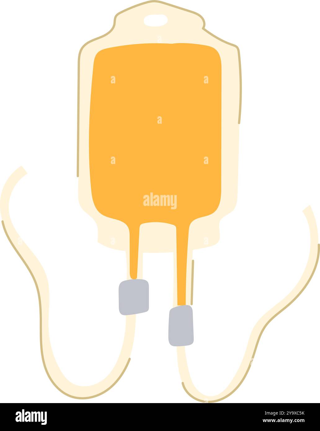 treatment iv drip bag cartoon vector illustration Stock Vector Image ...