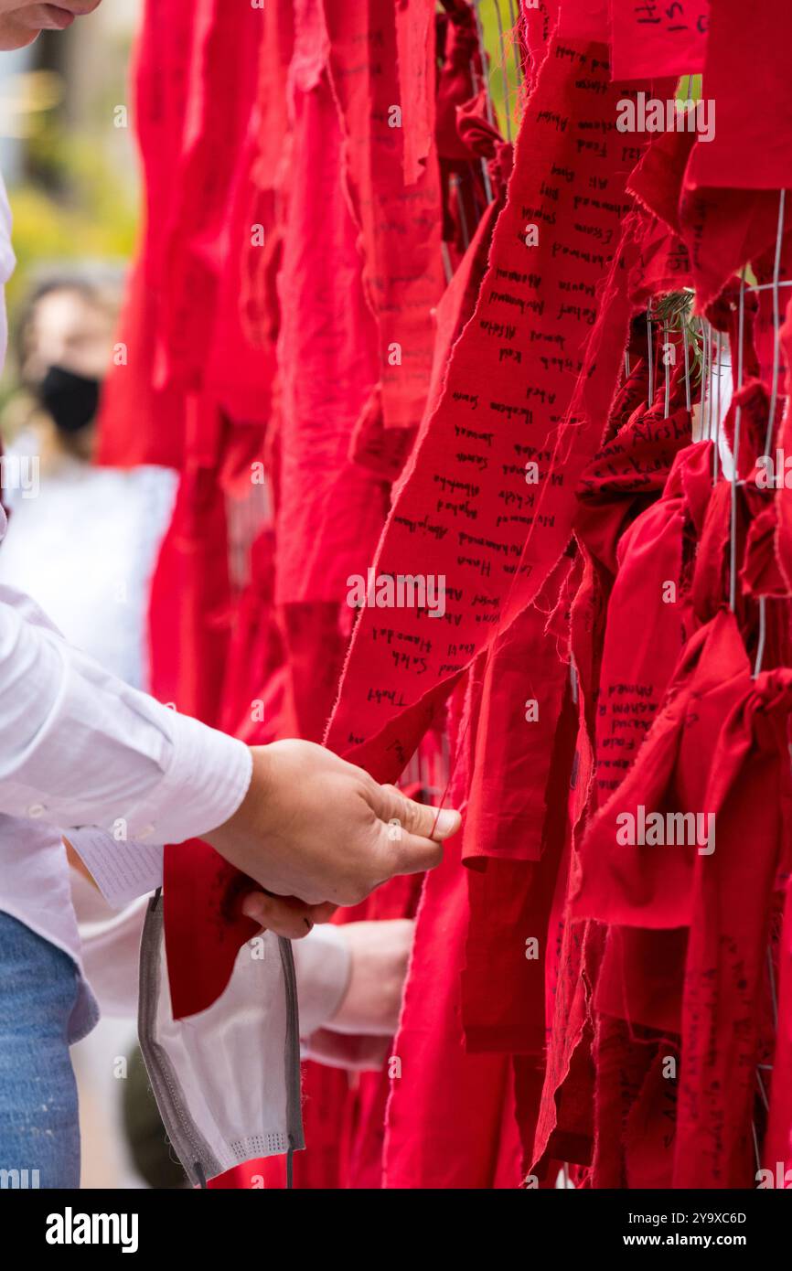 Seattle, USA. 11th Oct, 2024. Jewish Voice For Peace activists gather ...