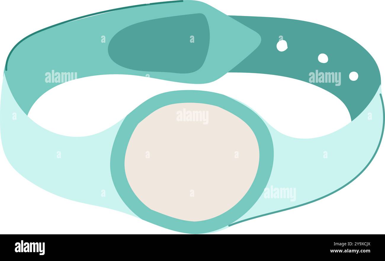 identification medical bracelet cartoon vector illustration Stock ...