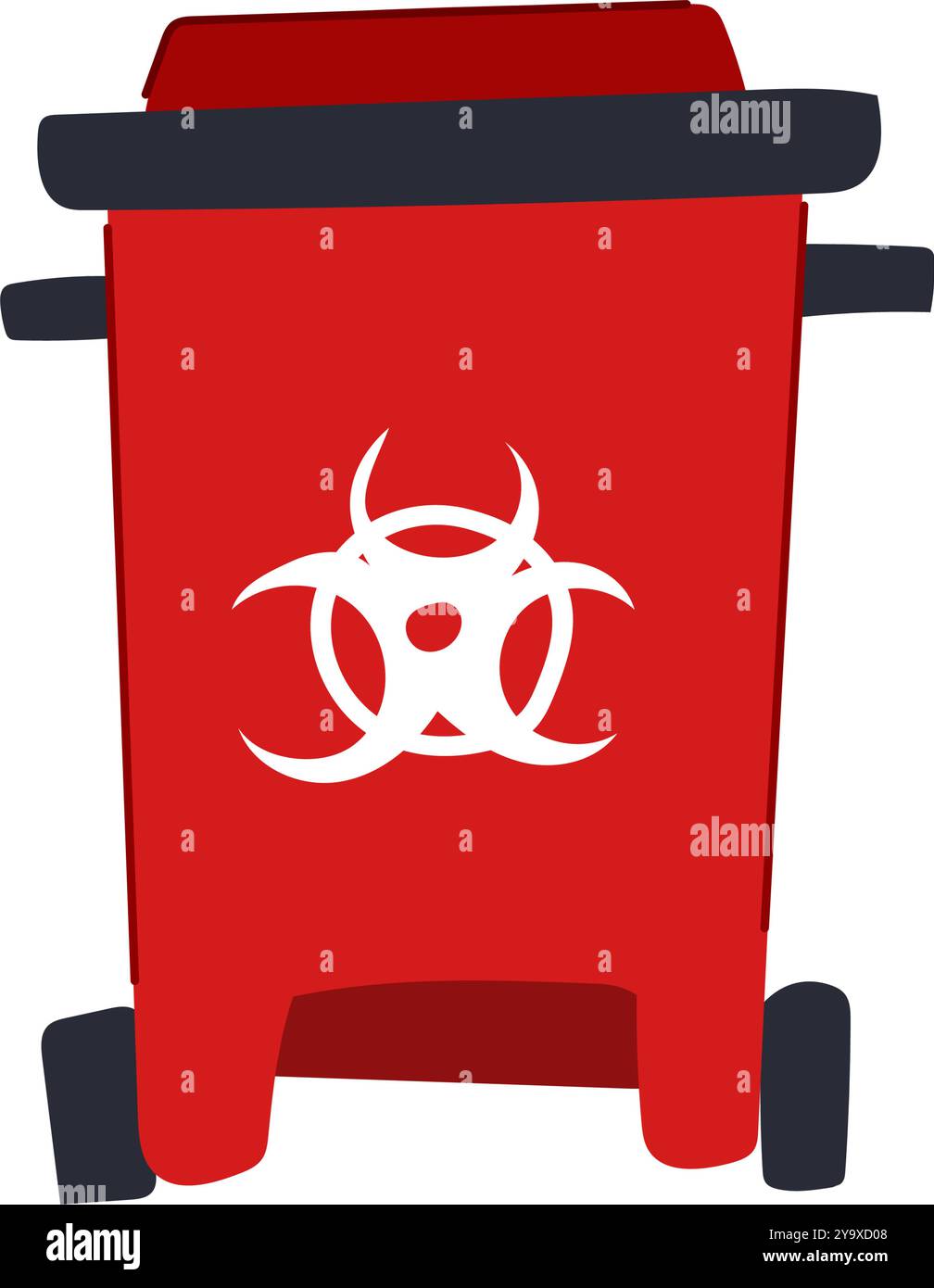 safety medical waste bin cartoon vector illustration Stock Vector Image ...