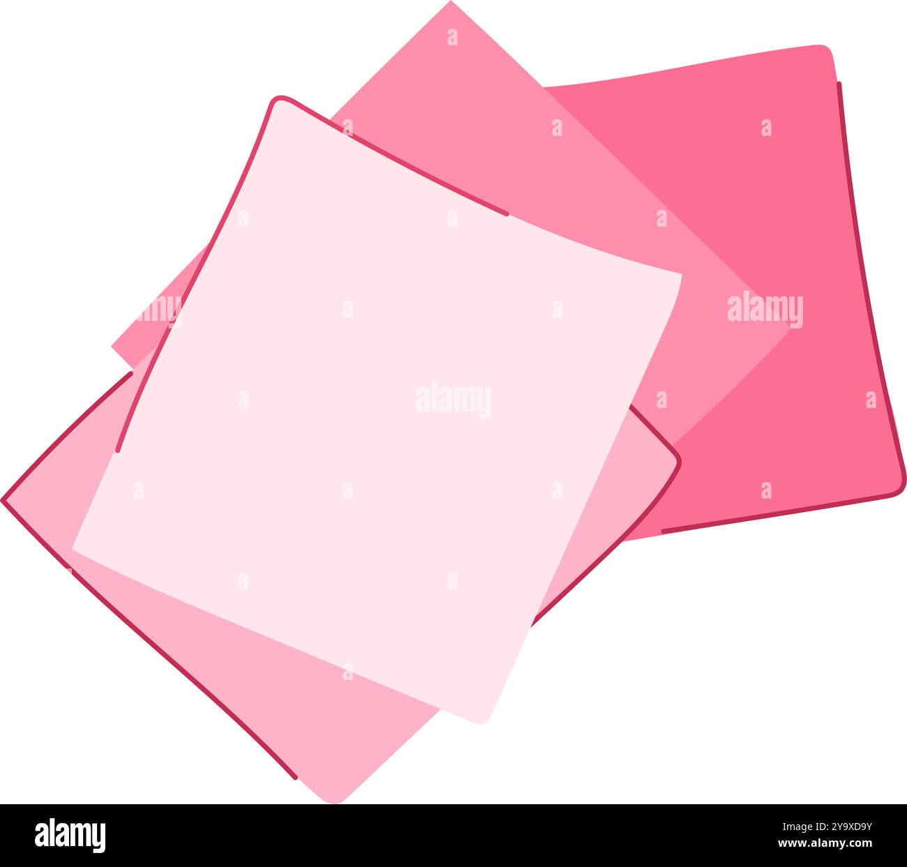 jotter memo paper cartoon vector illustration Stock Vector Image & Art ...