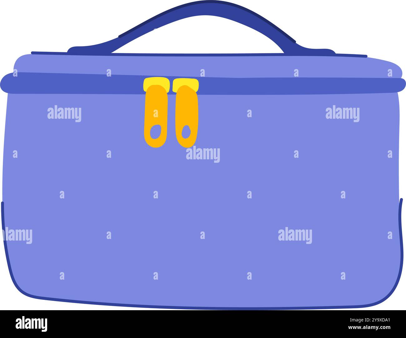 zipper makeup bag cartoon vector illustration Stock Vector Image & Art ...