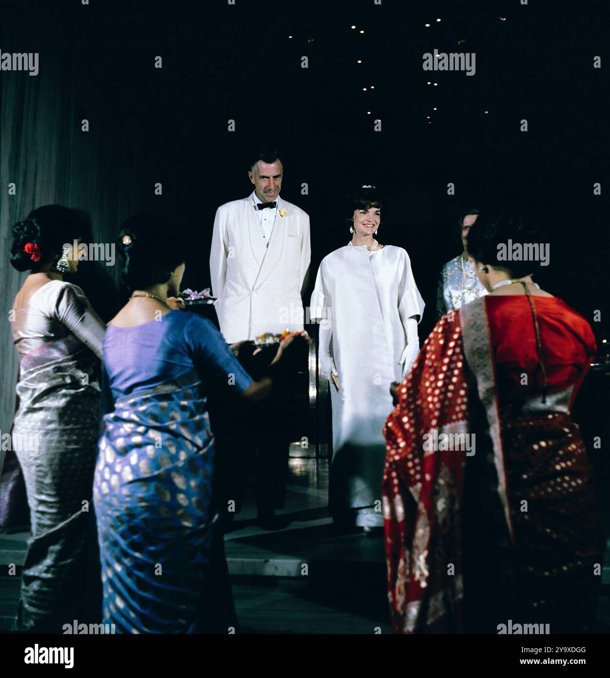 U.S. First Lady Jacqueline Kennedy and U.S. Ambassador to India John ...