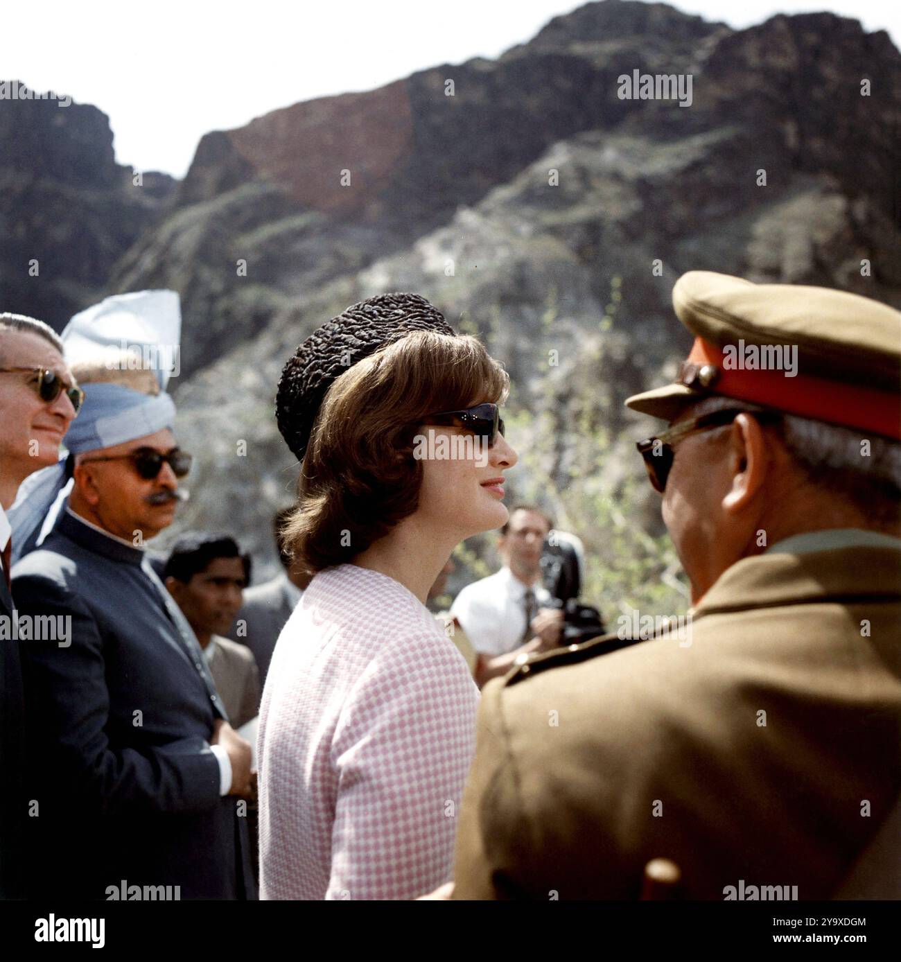 U.S. First Lady Jacqueline Kennedy with Walter P. McConaughy, U.S ...