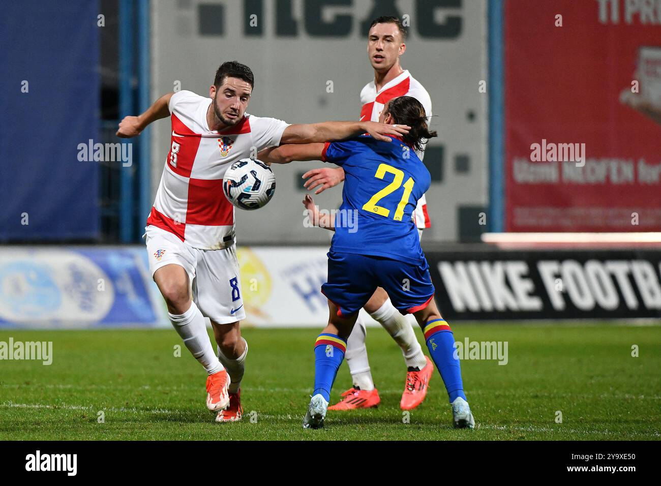 Koprivnica, Croatia. 11th Oct, 2024. Marko Soldo of Croatia in action ...