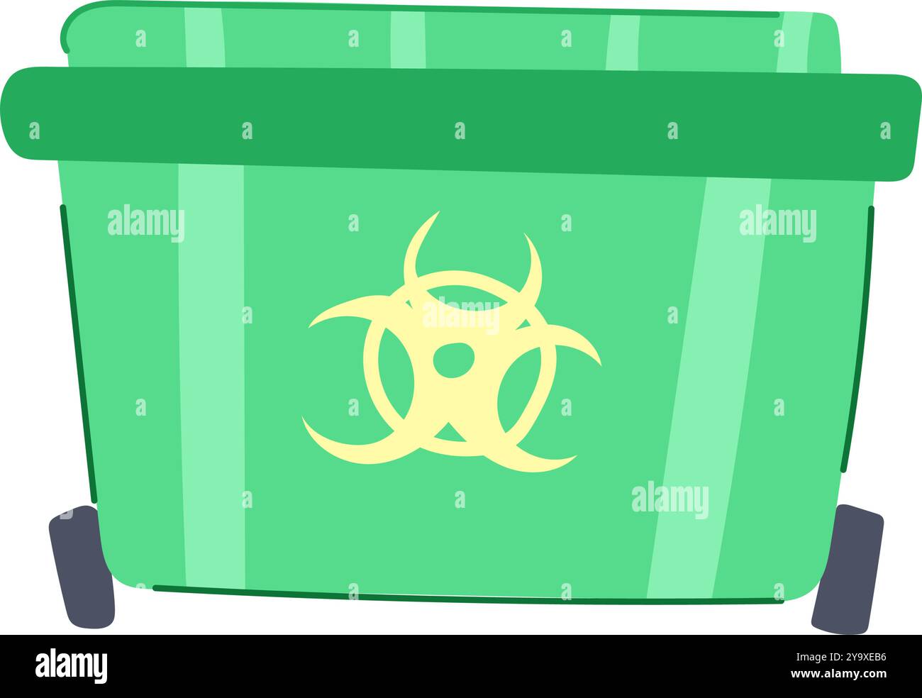 compliance medical waste bin cartoon vector illustration Stock Vector ...