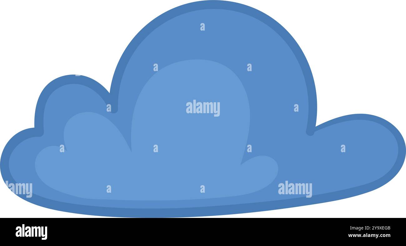 Simple cartoon cloud floating in the sky hi-res stock photography and ...