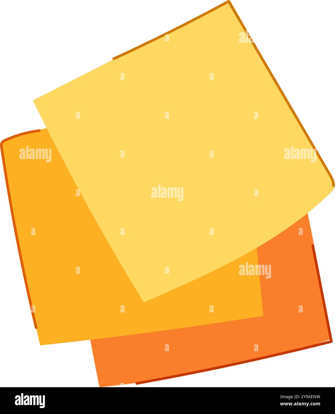 scribble memo paper cartoon vector illustration Stock Vector Image ...