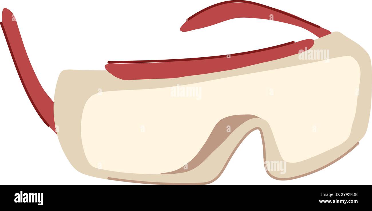 lens safety glasses medical cartoon vector illustration Stock Vector ...