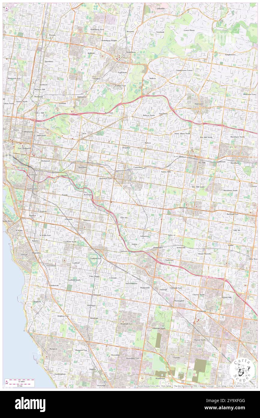Boroondara map hi-res stock photography and images - Alamy