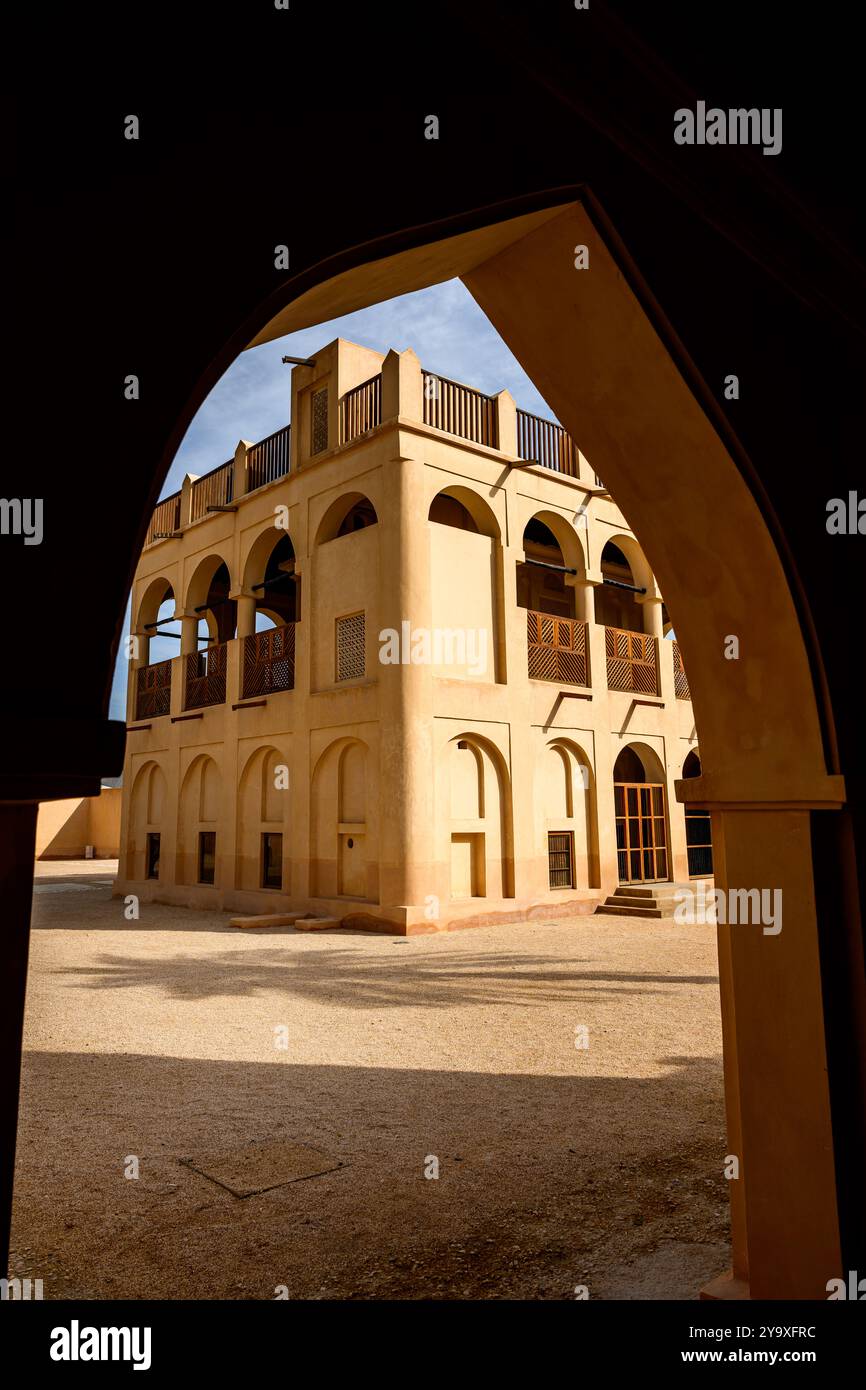 Doha, Qatar - February 16, 2024: View of the new National Museum of ...