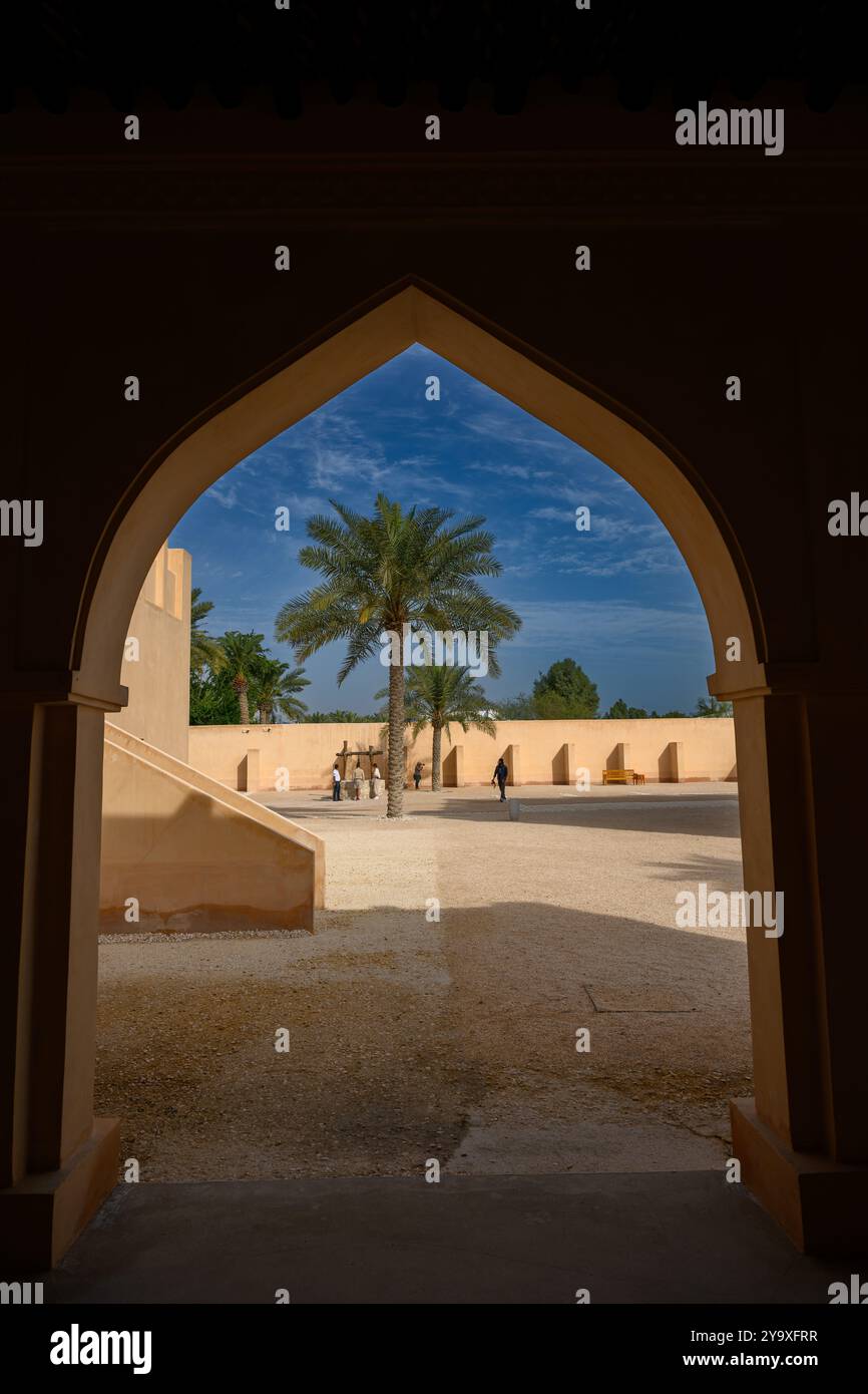 Doha, Qatar - February 16, 2024: View of the new National Museum of ...