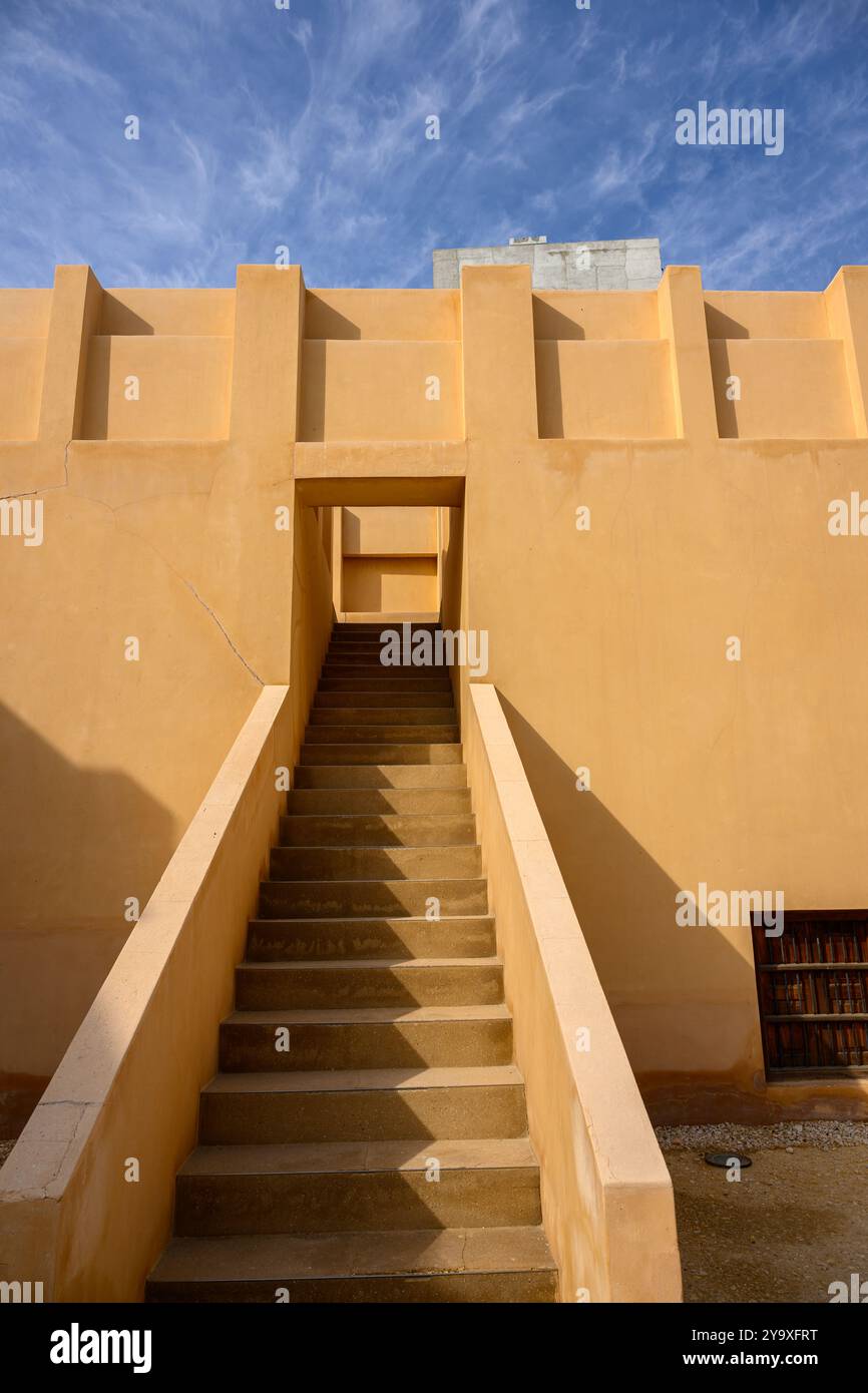 Doha, Qatar - February 16, 2024: View of the new National Museum of ...