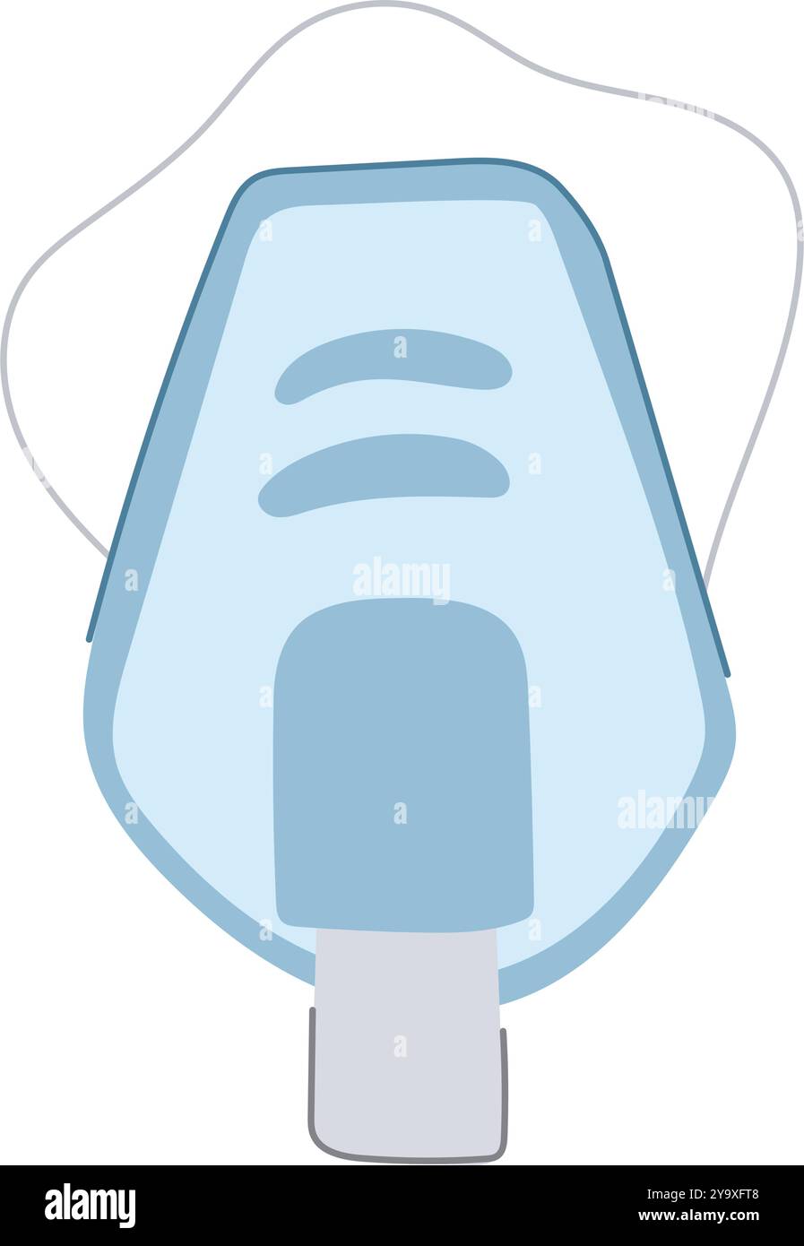 portable oxygen mask cartoon vector illustration Stock Vector Image ...