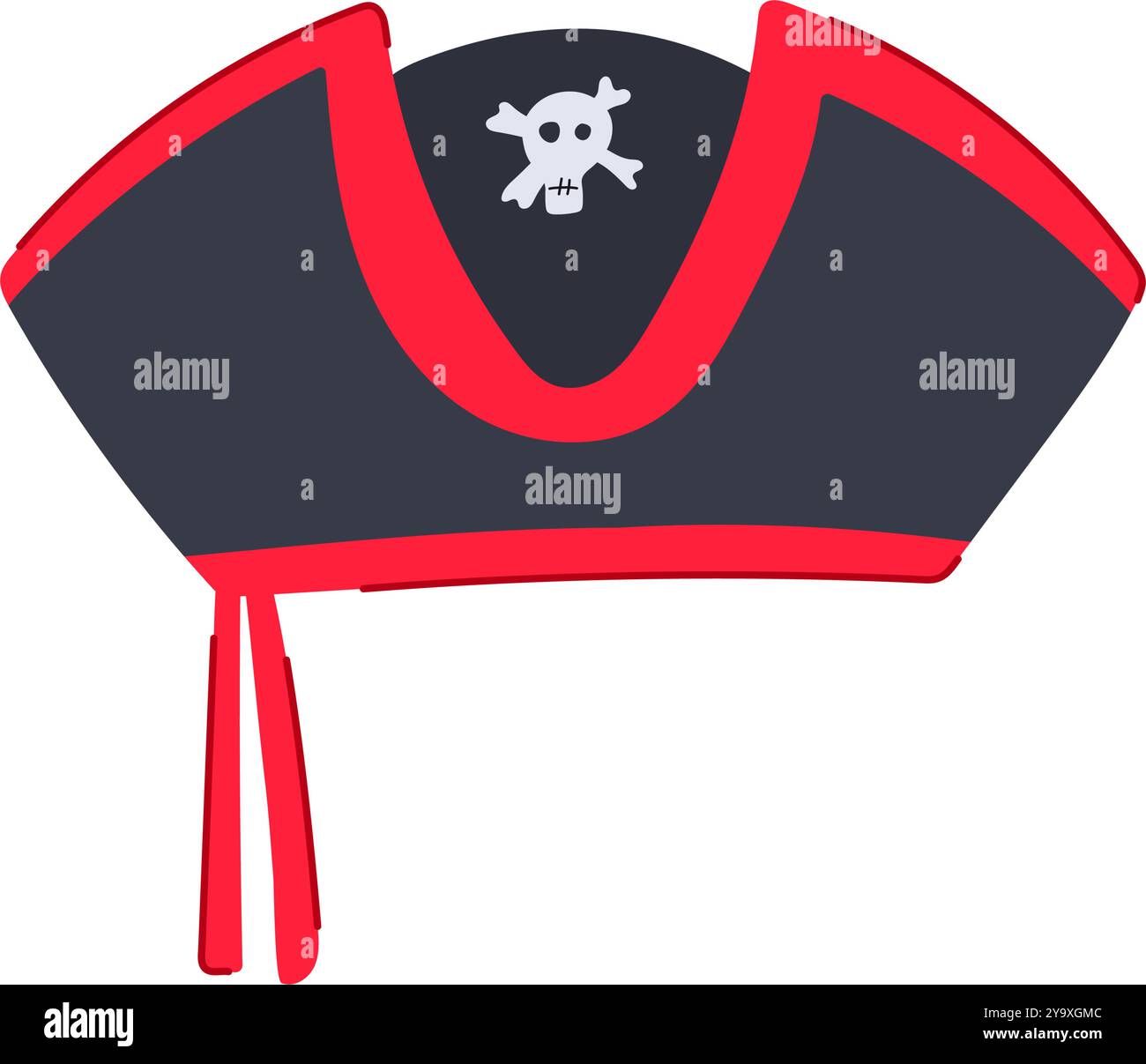 maritime pirate hat cartoon vector illustration Stock Vector Image ...