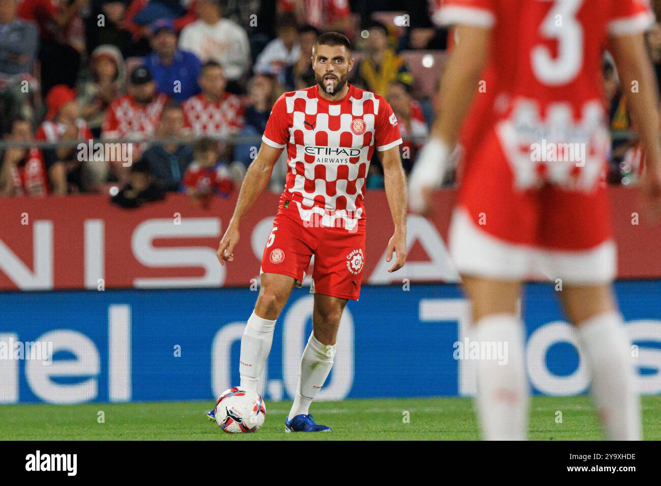 David Lopez seen during LaLiga EA SPORTS game between teams of Girona ...