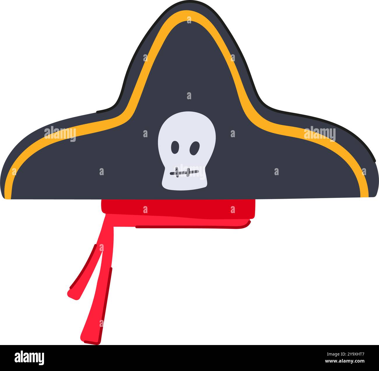 captain pirate hat cartoon vector illustration Stock Vector Image & Art ...