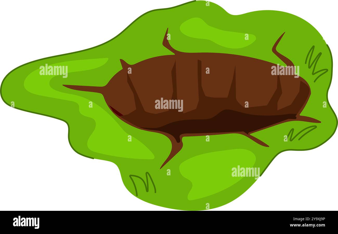 quarry pit cartoon vector illustration Stock Vector Image & Art - Alamy