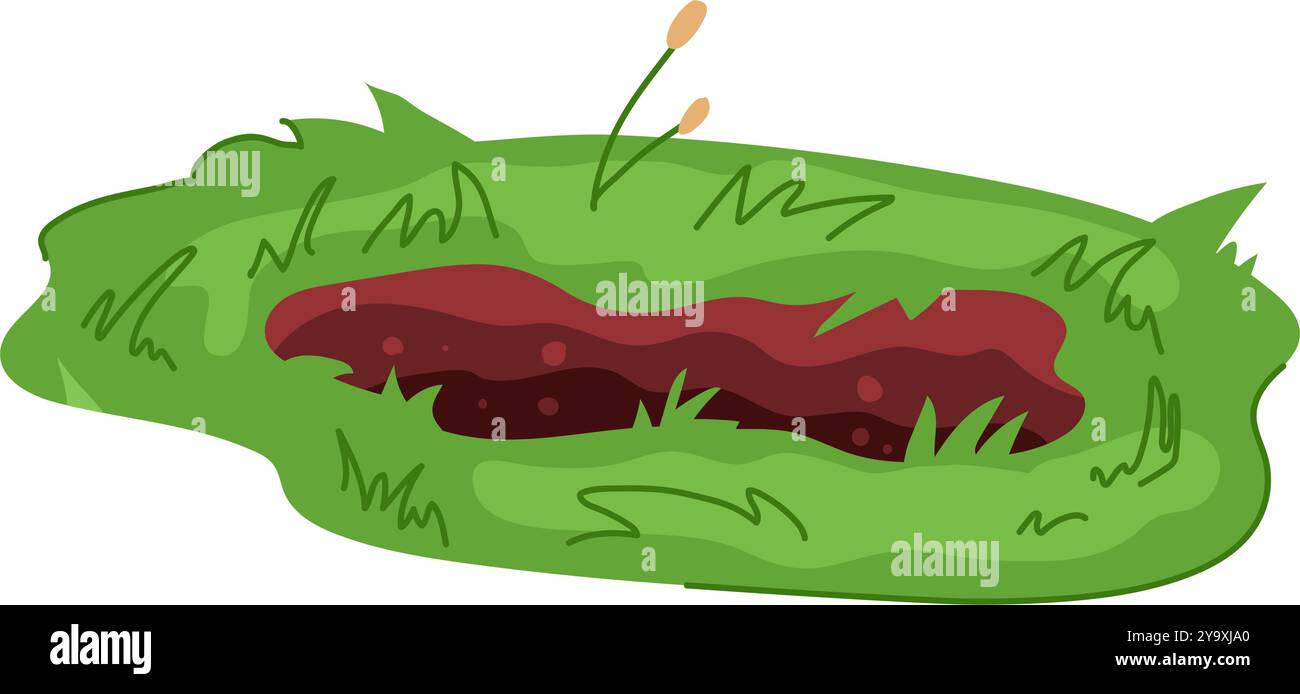 trench pit cartoon vector illustration Stock Vector Image & Art - Alamy