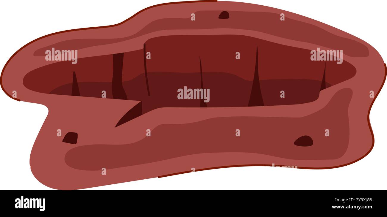mine pit cartoon vector illustration Stock Vector Image & Art - Alamy