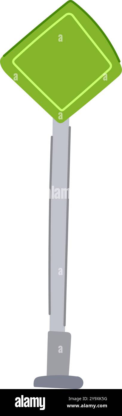 highway street sign green cartoon vector illustration Stock Vector ...