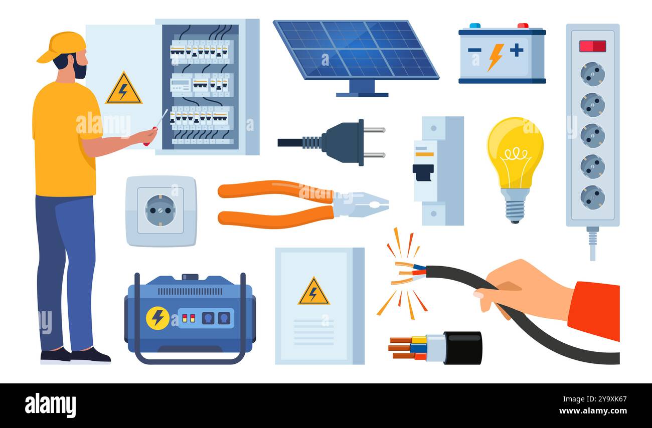 Essential Electrical Repair Tools for Professional Technician, Socket ...