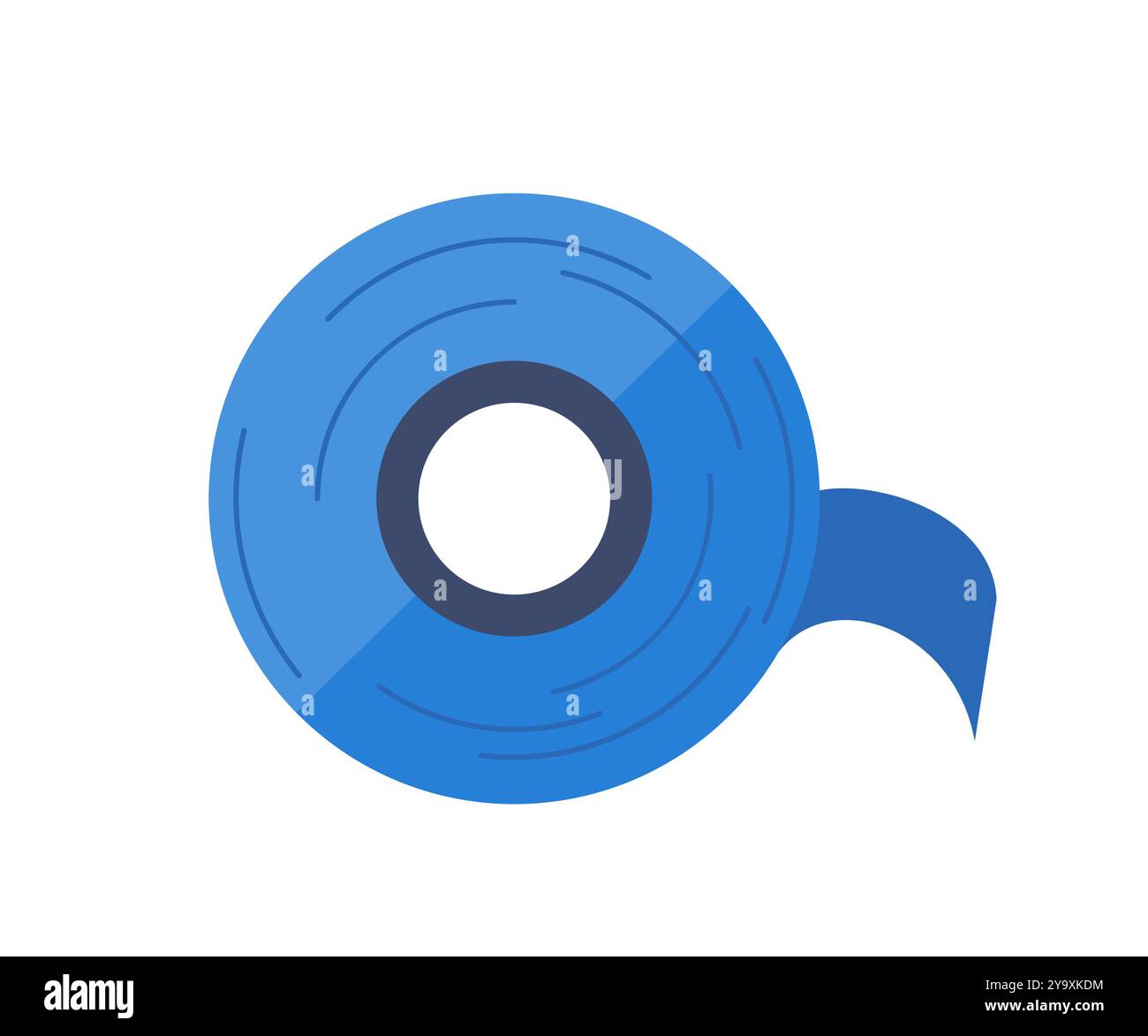 Blue insulating tape. Electrical tape. Vector illustration Stock Vector ...