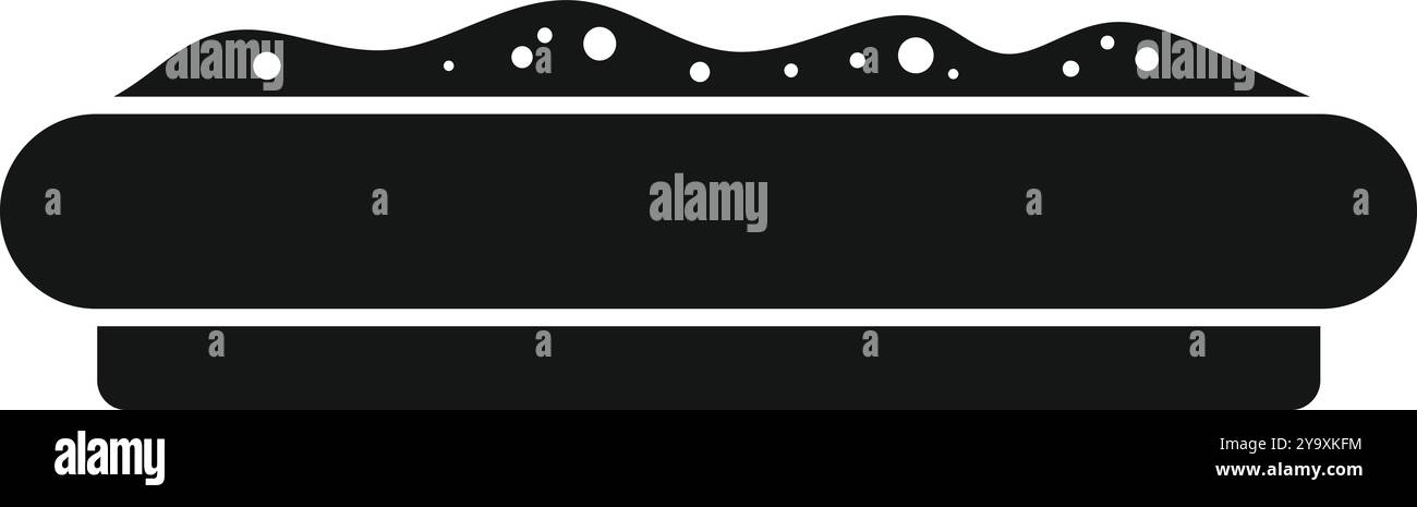 Sandbox with sand for playground relaxing and playing icon in simple ...